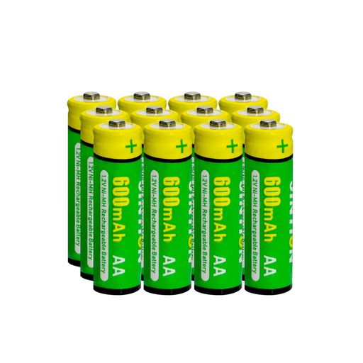 【ソーラーライトの場合電池交换】NiMH充電式電池AA 600mAh、特に屋外ソーラーランタン、地中埋込型ライト、庭 ライト、ソーラーストリングライト、ソーラーウォールライト、ソーラーデッキライト、メイソンジャーライト用。 【優れた耐漏液性...
