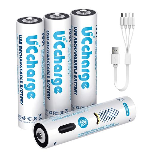 ⭐【高容量単4充電池】UCcharge の単4 充電池は、他の単4リチウム電池に比べて少なくとも 20% 長い連続使用時間を実現する大容量タイプです。600mAh の電池が機器に強力な電力を供給するため、耐久性を心配する必要はありません。 ...