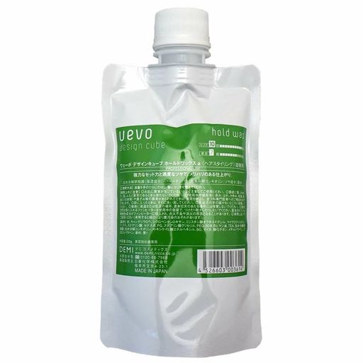 セット力 ワックス 詰替え用 原産国 : 日本 内容量 : 200g 商品サイズ (幅X奥行X高さ) : 18.5cmx5.0cmx8.0cm 使用方法:適量を手のひらにのばし、髪になじませ整えてください。