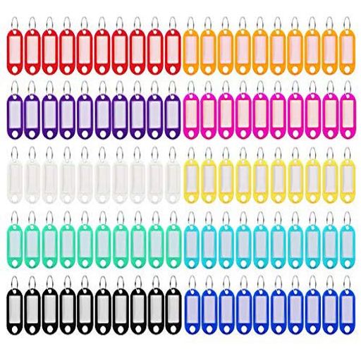 【素材】:本製品は鉄製のリングとプラスチック製のカバーから成るキーラベルタグ!高品質で耐久性に優れて、よく家庭や事務所や宿泊施設や保管施設に、鍵収納ツールとして使用されています! 【100個】:プラスチック製タグのキーホルダー100個セット...