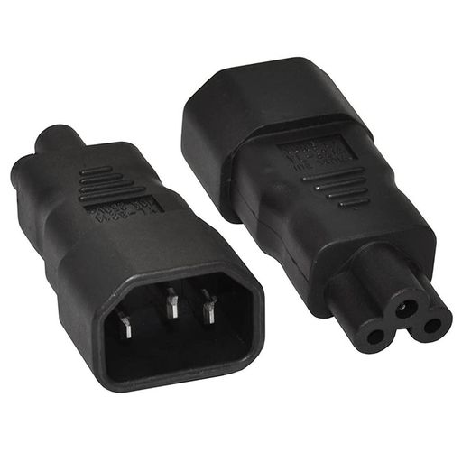 IEC 60320から変換コンセントまでの;定格10 A 125 V IEC 320 C5のIEC 320 C14 3pinオス3ピンメス コンセントから変換IEC 60320 定格最大10 A 125 V パッケージ1pcアダプタのPEバ...