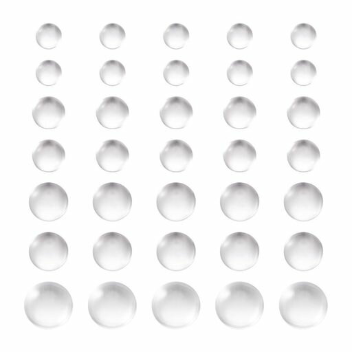【仕様】:✩サイズ:1約5.5~6x3mm、2約7.5~8x3mm、3約9.5~10x3.5mm、4約11.5~12x4mm。✩カラー:透明。✩数量:4サイズ各20個、合計約80個入り。 【素材】:優れたガラス素材で作られ、透明度が高いし、...