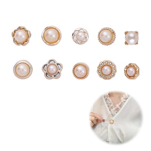 【ブローチタックピン】タックピンは、フラワー、パールのエレガントでスタイリッシュなデザインを採用しています。女性のエレガント魅力を十分に出せます。レイめからカジュアル、フォーマルまで、シンプルなデザインでどんなコーデにもマッチします、オール...