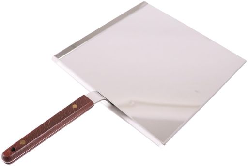 サイズ(約):幅23.5x奥行23.5x柄17cm 素材・材質:18-0ステンレス、柄/天然木 生産国:日本 (燕三条)