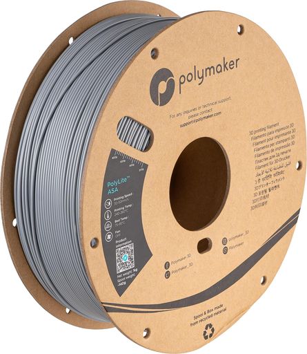 色:グレー(Grey) 推奨印刷温度:240-260°C 推奨印刷速度:30-50mm/s 材質:ASA 推奨ヒートベッド温度:75-95°C