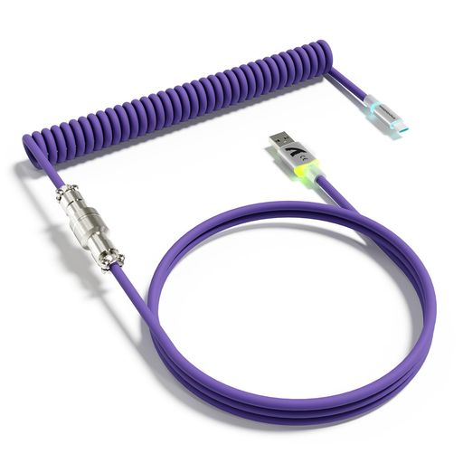 【RGBライティング搭載・美しいグラデーション】新しくUSB・Type-C端子部分にRGBダイナミックグラデーションライトを搭載!5色が美しく流れるように変化し、デスク周りに華やかさをプラス。ゲーミング環境やカスタムキーボードの個性をより一...