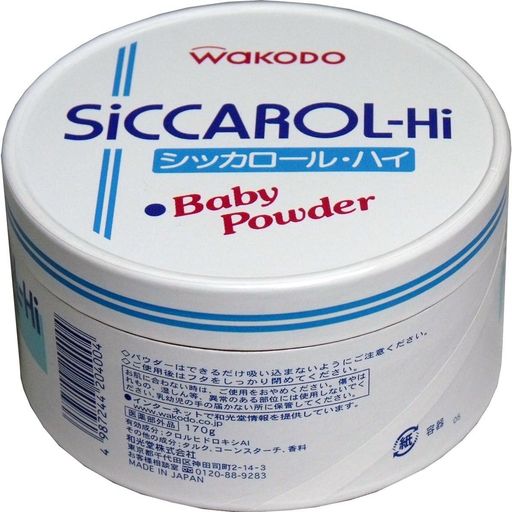 和光堂 シッカロール・ハイ 紙箱170g(ベビーパウダー) ブラント名: アサヒグループ食品 メーカー名: アサヒグループ食品 商品の重量: 170 g 内容量: 170 g
