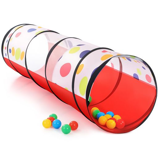 【虹のように子供用トンネル】虹のように輝くキッズテントトンネルは絶対に誕生日とクリスマスプレゼントとサプライズに最高です。おしゃれトンネルは虹のようなカラフルな色がありますので、赤ちゃんの注意力を最大限に引きつけることができて、色の感知を最...