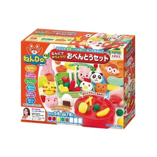 ねんDo!のねんどは小麦と塩で作られているので、小さいお子様でも安全に遊ぶことができます。 人気のおべんとうセットがより一層楽しい遊びを充実させてリニューアル! にょろにょろタコさんおしだしきはかわいい見た目はそのまま、力の弱いお子様でも押...