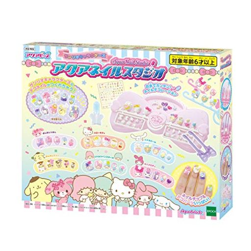 お水をぬってデコパーツをのせるだけ! 色とりどりのネイルチップ、たくさんのデコパーツとかわいいネイルシールで、「サンリオキャラクターズ」のキャラクターたちをイメージしたネイルをデザインできます。 ワークテーブル・ハケつきボトル・ピンセット入...