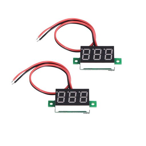 測定範囲:DC 2.5V-30V 表示:3桁0.36インチ赤LED(10V未満は0.01V単位まで表示 / 10V以上は0.1V単位まで表示) サイズ: 33mmx15mmx10mm LEDサイズ: 23mm X 15mm 測定誤差:プラス...