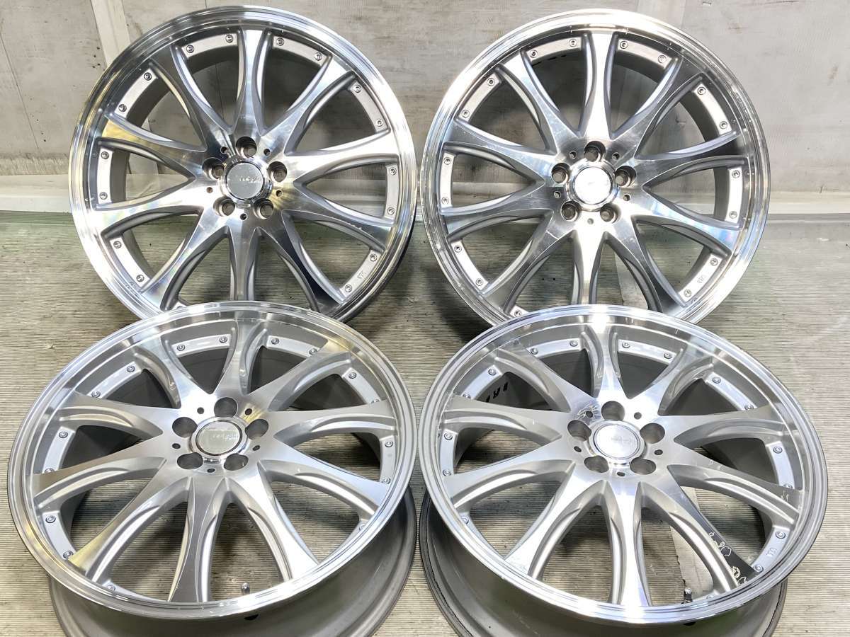 商品ページでは表示出来てない、画像も閲覧出来ます。必ずご覧ください。 アルミホイール　4本セット 商品名 ： 　　anhelo corazon　アルミホイール カラー ： シルバーポリッシュ 19 7.5 50 100 5 19 7.5 5...