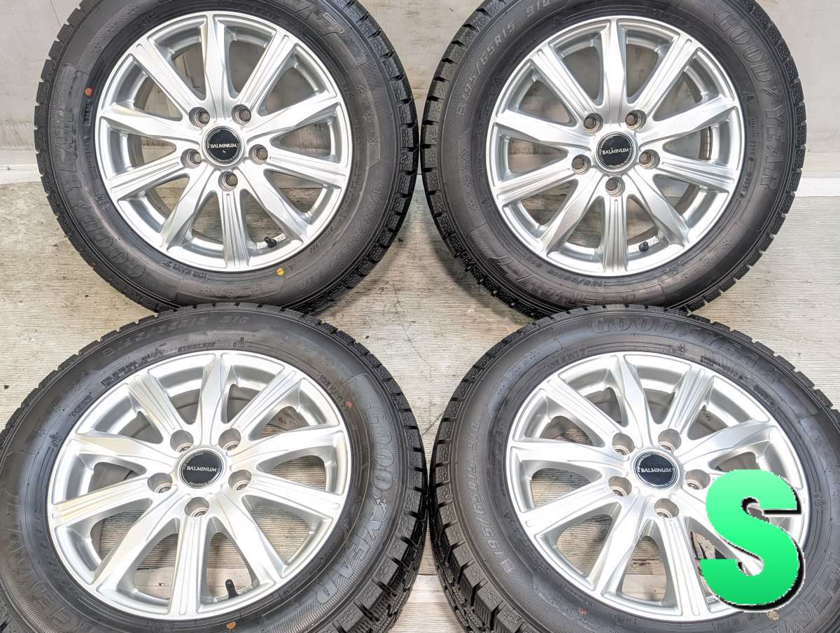 商品ページでは表示出来てない、画像も閲覧出来ます。必ずご覧ください。 スタッドレスタイヤ 商品名 ： グッドイヤー アイスナビ 7　 サイズ ： 195/65R15　(195/65/15) 1本目 9.0分山 7.0mm 7.4mm 7.2...