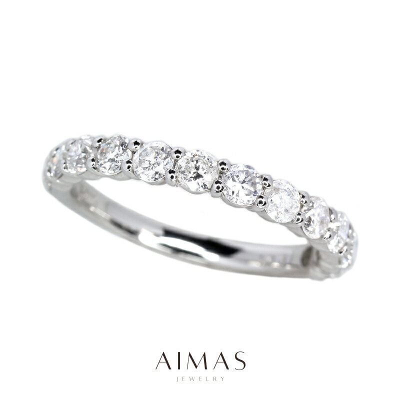 ダイヤモンド 1.06ct リング PT900 サイズ直しのご注文 鑑別書のご注文 3日間の返品保証粒ぞろいのダイヤモンドを13石並べたハーフエタニティリングでございます。 肉眼で確認できる内包物があるお石もございますが、着用の際に美観を損...