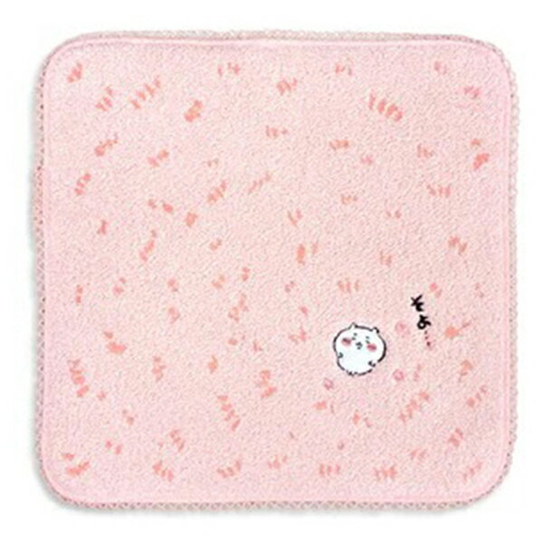 Plust（プラスト） 【ちいかわ　ミニタオルハンカチ】 柔らかい無撚糸を使い、縁取りをレース風に仕上げました。 草むらにコロンと寝ころぶ、可愛いワンポイントの刺繍が入ったタオルハンカチです。 ◆他、ちいかわタオルはこちら！ ☆ラッピングサ...