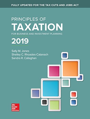 【中古】【未使用・未開封品】Principles of Taxation for Business and Investment Planning 2019【メーカー名】【メーカー型番】【ブランド名】McGraw-Hill Educatio...