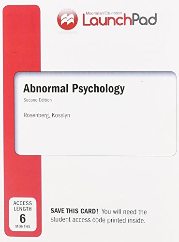 【中古】【未使用・未開封品】Launchpad for Rosenberg's Abnormal Psychology, Six Month Access【メーカー名】【メーカー型番】【ブランド名】【商品説明】Launchpad for R...