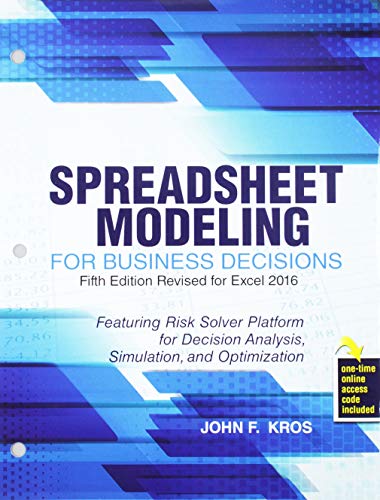 【中古】【未使用・未開封品】Spreadsheet Modeling for Business Decisions【メーカー名】【メーカー型番】【ブランド名】【商品説明】Spreadsheet Modeling for Business D...
