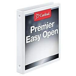 【中古】【未使用・未開封品】EasyOpen ClearVue Locking Round Ring Binder, 1" Capacity, White (並行輸入品)【メーカー名】【メーカー型番】【ブランド名】Cardinal カテゴリ...