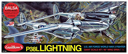 【中古】【未使用・未開封品】1/16 ロッキードP-38ライトニング　バルサ製モデルキット 並行輸入【メーカー名】【メーカー型番】【ブランド名】Guillows 飛行機・ヘリコプター, シニア向けおもちゃ・ホビー, プラモデル予約商品 【商...