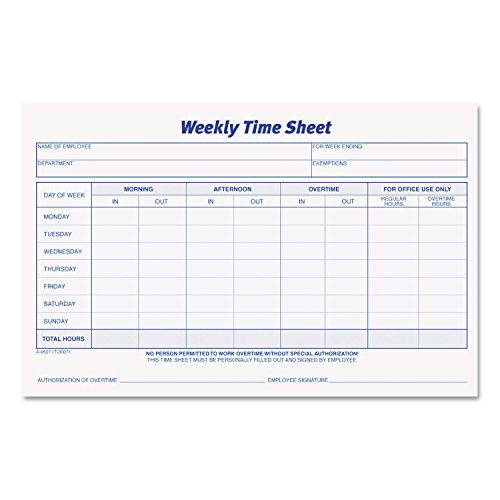 【中古】【未使用・未開封品】TOPS Weekly Employee Time Sheet, 22cm x 14cm, 100 Sheets per Pad, 2 Pads/Pack (30071)【メーカー名】【メーカー型番】【ブランド名...