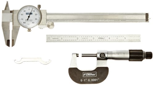 【中古】【未使用・未開封品】Fowler 52-095-007 Toolmakers Universal Measuring Set, 6 Dial Caliper, 6 Flexible Rule, Micrometer by Fowle...