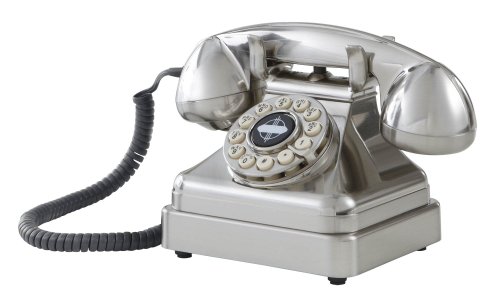 【中古】【未使用・未開封品】アンティーク　昔ながらのこの形★CR62-BC　ラジオ　クラシックデスクフォン　電話機　Crosley社　Brushed Chrome【並行輸入】【メーカー名】【メーカー型番】【ブランド名】Crosley カテゴ...