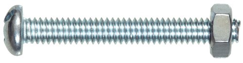 【中古】【未使用・未開封品】The Hillman Group 7668 Round Head Combo Machine Screw with Nut, 8-32-Inch x 3/4-Inch, 10-Pack by The Hillm...