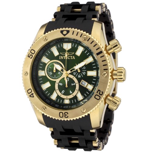 【中古】【未使用・未開封品】Invicta Men's 0141 Sea Spider Collection Chronograph Green Dial Polyurethane ...【メーカー名】【メーカー型番】【ブランド名】Invi...