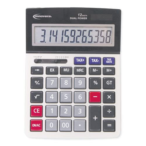 【中古】【未使用・未開封品】15971 Large Digit Commercial Calculator, 12-Digit LCD, Dual Power, Silver (並行輸入品)【メーカー名】【メーカー型番】【ブランド名】INN...