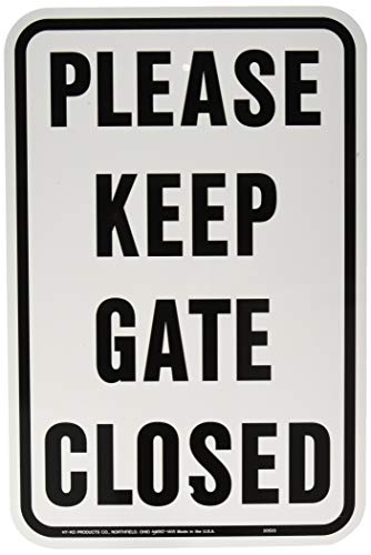 【中古】【未使用・未開封品】Hy-Ko Products 20523 「PLEASE KEEP GATE CLOSED」アルミサイン 12インチ x 18インチ ブラック/ホワイト 各1個【メーカー名】【メーカー型番】【ブランド名】HY-K...