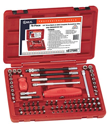 【中古】【未使用・未開封品】Genius Tool 76 Piece Metric And SAE Complete Screwdriver Bits With Omnidrive Set GNSSB276MS by Genius Tool...