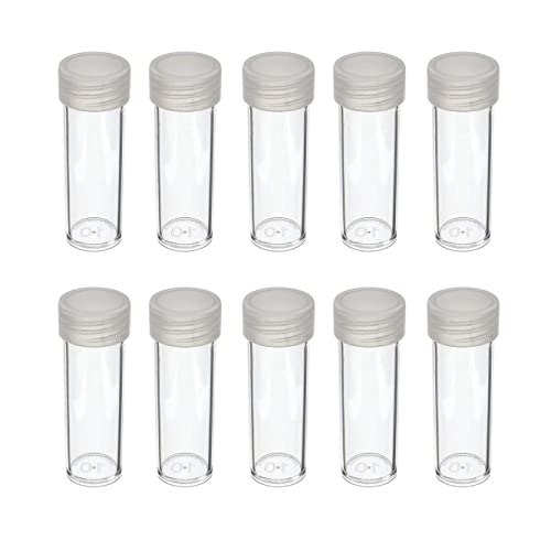 【中古】【未使用・未開封品】COIN STORAGE TUBES, round clear plastic w/ screw on tops for DIMES (Quantity of 10 tubes)【メーカー名】【メーカー型番】【ブ...