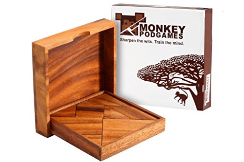 【中古】【未使用・未開封品】Tangram Puzzle【メーカー名】【メーカー型番】【ブランド名】Monkey Pod Games 木製パズル, パズル, おもちゃ_2column, 2189596051 puz, Toys - Amaz...