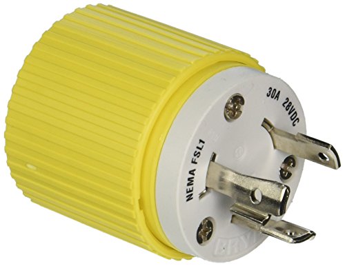 【中古】【未使用・未開封品】Hubbell Wiring Systems HBL328DCP Locking Plug, 30A, 28 VDC, Yellow by Hubbell Wiring Systems【メーカー名】【メーカー型番...