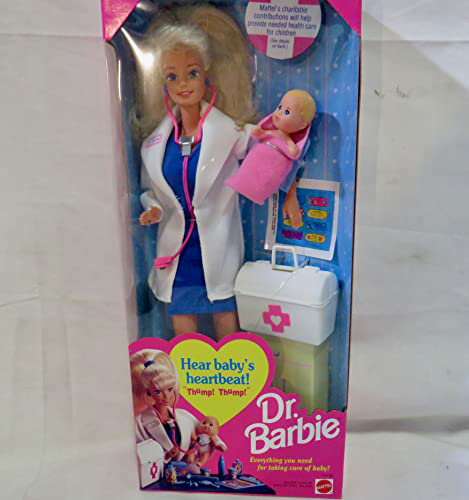 【中古】【未使用・未開封品】バービーBarbie Doll Dr. Barbie BRUNETTE with 2 babies　輸入品【メーカー名】【メーカー型番】【ブランド名】マテル(MATTEL) 人形・ドール, バービー, きせかえ人...