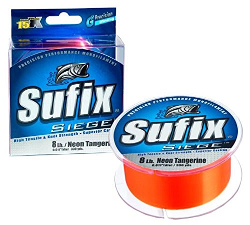 【中古】【未使用・未開封品】(3.6kg, Tangerine) - Sufix Siege 330-Yards Spool Size Fishing Line【メーカー名】【メーカー型番】【ブランド名】Sufix ナイロンライン・エステル...