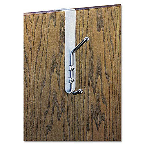 【中古】【未使用・未開封品】Over-The-Door Double Coat Hook, Chrome-Plated Steel, Satin Aluminum Base (並行輸入品)【メーカー名】【メーカー型番】【ブランド名】Safc...
