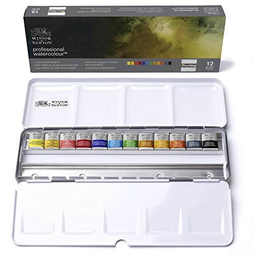 【中古】【未使用・未開封品】ウィンザー&ニュートン アーチストウォーターカラー ハーフパン12色セット ブラックボックスセット【メーカー名】【メーカー型番】【ブランド名】Winsor & Newton 絵具, キッズのためのお誕生日ストア,...