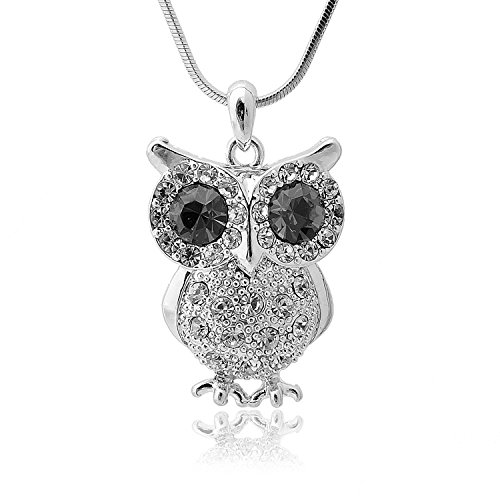 【中古】【未使用・未開封品】Spinningdaisyシルバーメッキブラック目フクロウネックレス【メーカー名】【メーカー型番】【ブランド名】SpinningDaisy 服＆ファッション小物, ネックレス 【商品説明】Spinningdais...