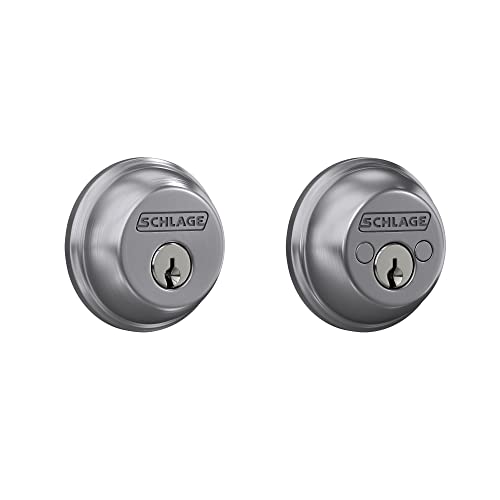 【中古】【未使用・未開封品】Schlage b62cssk V 626ライトCommercialダブル円柱デッドボルト、つや消しクローム【メーカー名】【メーカー型番】【ブランド名】Schlage Lock ドア用金物, DIY & Gard...