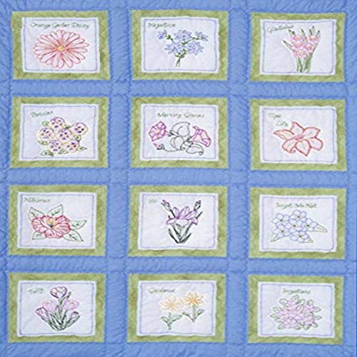 【中古】【未使用・未開封品】Themed Stamped White Quilt Blocks 9"X9" 12/Pkg-Flowers (並行輸入品)【メーカー名】【メーカー型番】【ブランド名】Jack Dempsey Home & ki...