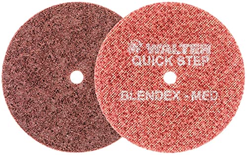 【中古】【未使用・未開封品】Walter Blendex Surface Conditioning Disc, Non-Woven, 4-1/2 Diameter, Grit Medium, Maroon (Pack of 10) by W...