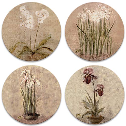【中古】【未使用・未開封品】CoasterStone AS465 Subtle Flowers Absorbent Coasters, 4-1/4-Inch, Set of 4【メーカー名】【メーカー型番】【ブランド名】CoasterSto...