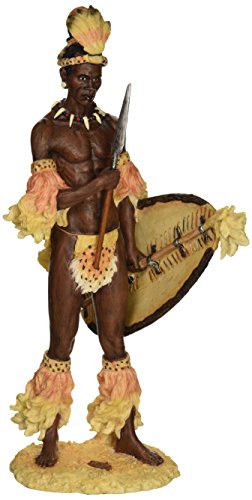 【中古】【未使用・未開封品】(Brown) - Design Toscano Shaka the Zulu Warrior King Sculpture【メーカー名】【メーカー型番】【ブランド名】Design Toscano 置物・オブジェ...