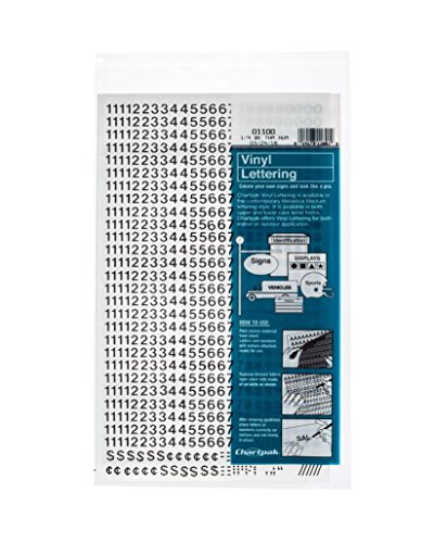 【中古】【未使用・未開封品】(0.6cm High, Black) - Chartpak Self-Adhesive Vinyl Numbers, 0.6cm High, Black, 718 per Pack (01100)【メーカー名】...