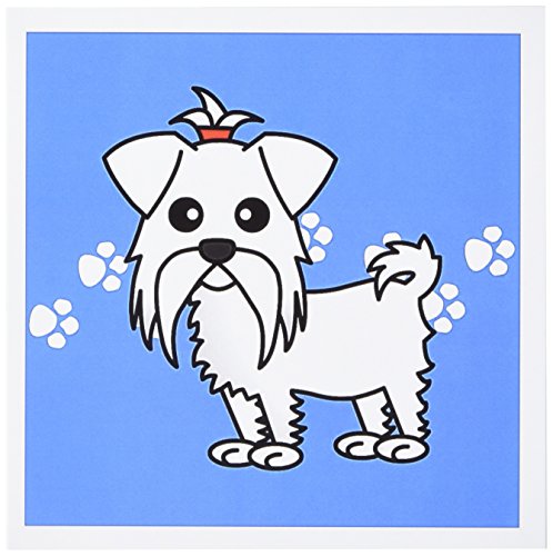 【中古】【未使用・未開封品】Janna Salak Designs犬???かわいいホワイトMaltese Blue with Paw Prints???グリーティングカード Set of 6 Greeting Cards【メーカー名】【メー...