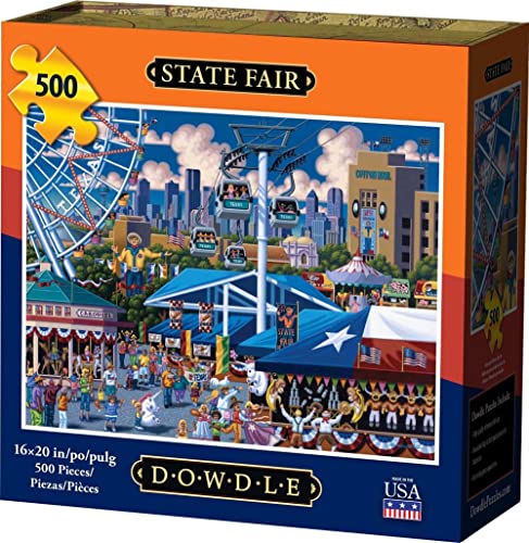 【中古】【未使用・未開封品】Dowdle Folk Art State Fair 500pc 16x20 Puzzles【メーカー名】【メーカー型番】【ブランド名】D?O?W?D?L?E ジグソーパズル, パズル, おもちゃ_2column...
