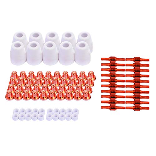 【中古】【未使用・未開封品】LCON90 90 pcs Lotos Plasma Cutter Consumables Nozzle Electrode Cup and Ring for 50A Lotos Plasma Cutters C...