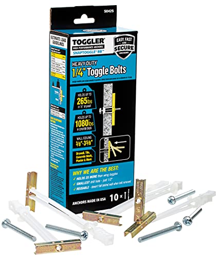 【中古】【未使用・未開封品】TOGGLER SNAPTOGGLE BB Toggle Anchor with Bolts, Zinc-Plated Steel Channel, Made in US, 3/8 to 3-5/8 Grip R...